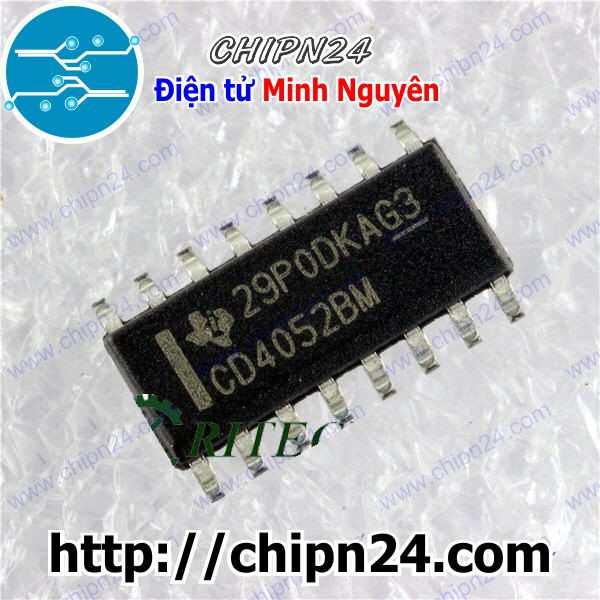 [3 CON] (SOP) IC Dán CD4052 SOP-16 (SMD) (CD4052BM 4052) | Shopee Việt Nam