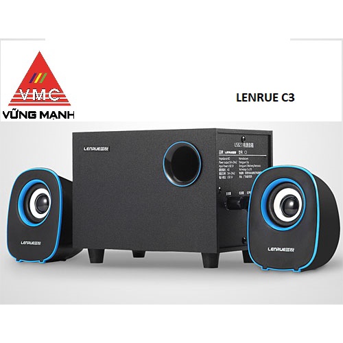 Loa vi tính LENRUE C3 chuẩn 2.1 super bass cấp nguồn USB Siêu Đẹp có ...