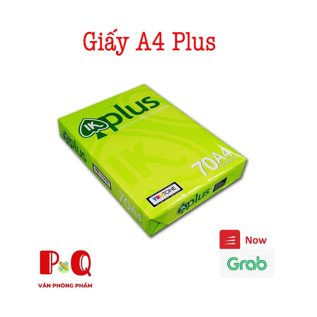Giấy in A4 IK PLUS định lượng 70gsm đóng gói 500 tờ/ tập giá sỉ - Giấy a4 văn phòng phẩm cao cấp ...