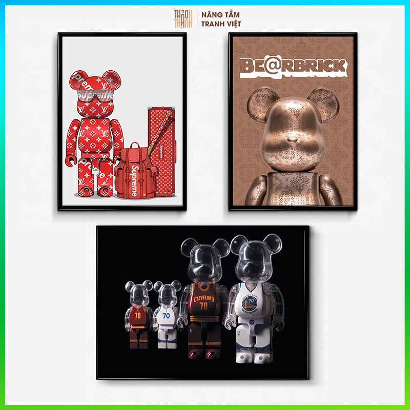 Tranh Hypebeast Bearbrick Luxury - Độc Lạ, Trang Trí Phòng Hypebeast ...