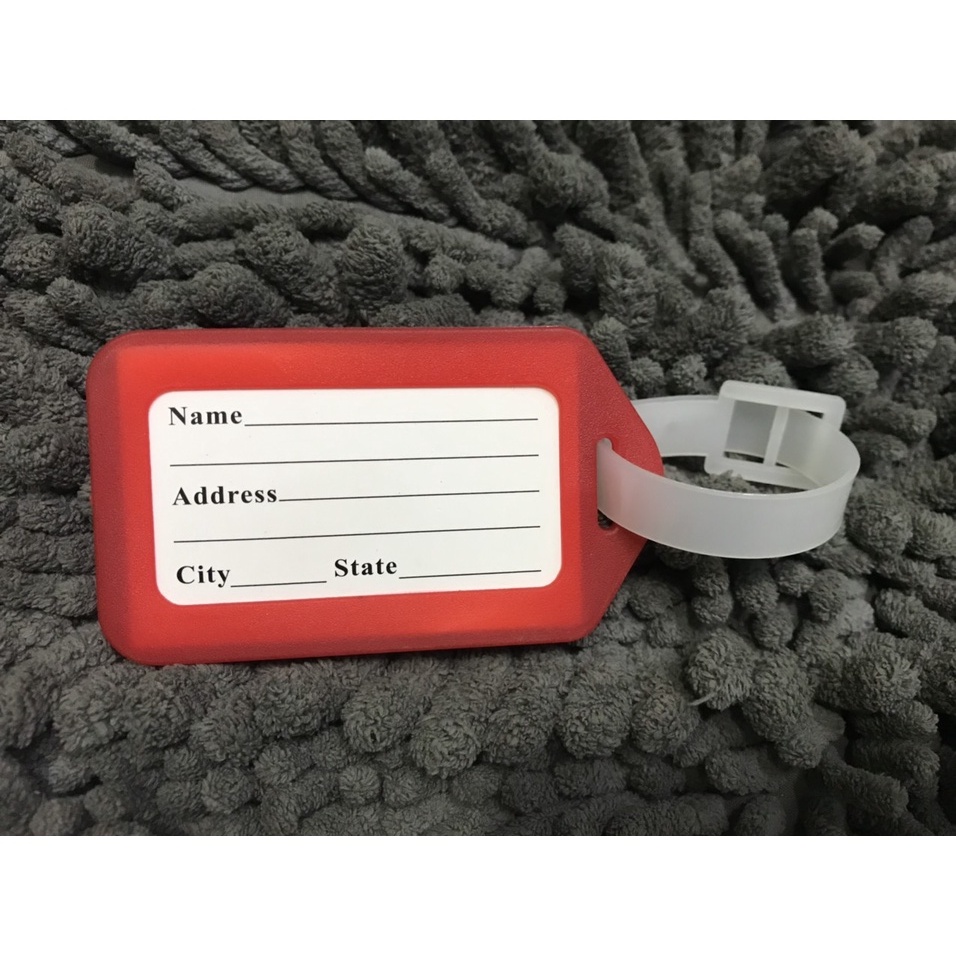 Thẻ tên treo Vali hành lý (Name tag vali) nhiều màu- Thẻ treo hành lý ...