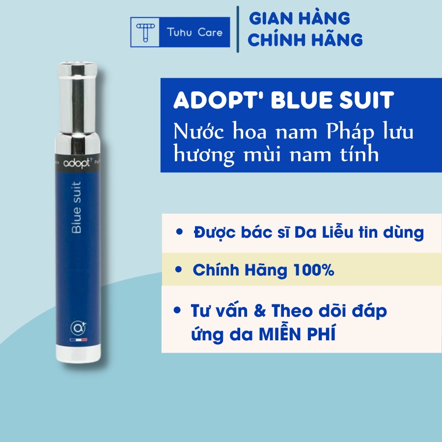 Nước hoa nam chính hãng Pháp Adopt' BLUE SUIT 30ml thơm lâu, 8h lưu ...
