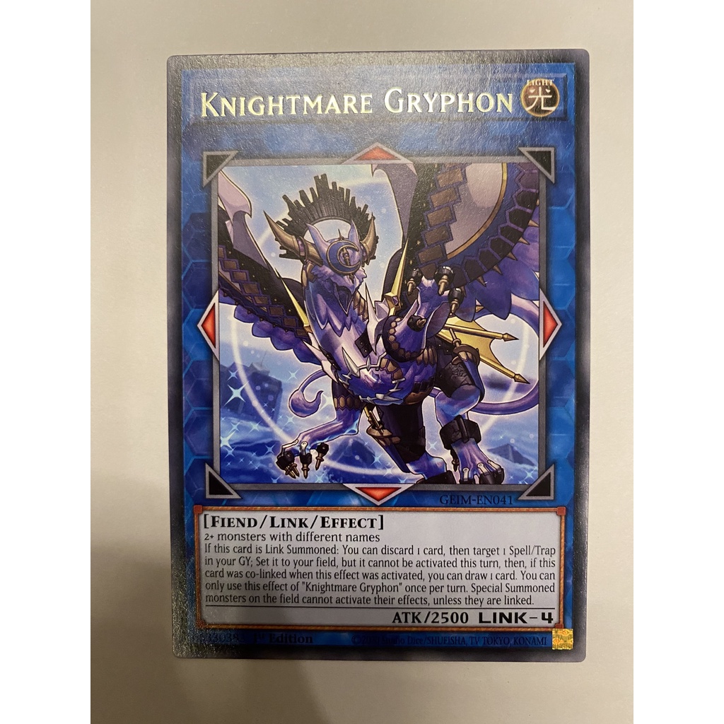 [Thẻ Bài Yugioh Chính Hãng] Knightmare Gryphon | Shopee Việt Nam