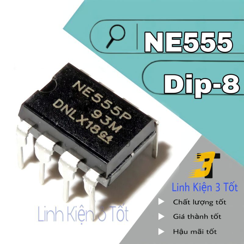 IC dao động ( IC tạo xung ) NE555 DIP-8 chính hãng | Shopee Việt Nam