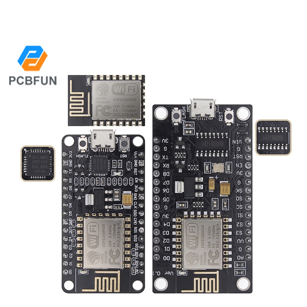Mô đun Wifi Không Dây Pcbfun Ch340cp2102ch9102x Nodemcu V3 V2 Lua Esp8266 Esp 12e Chuyên Dụng