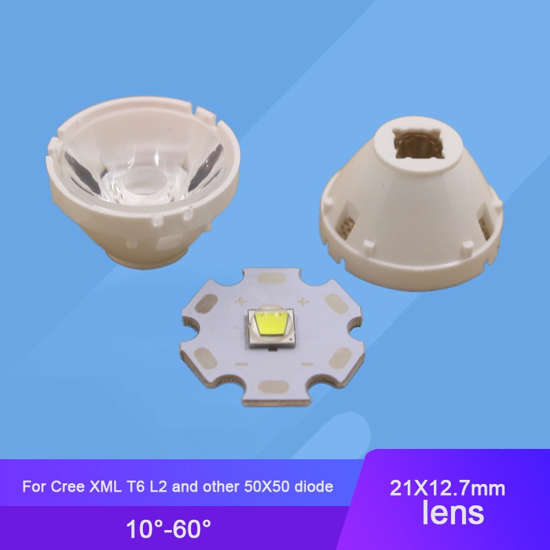 Set 5 Đèn LED Có Giá Đỡ 21mm Cho Cree XML T6 L2 5050 Diode | Shopee ...