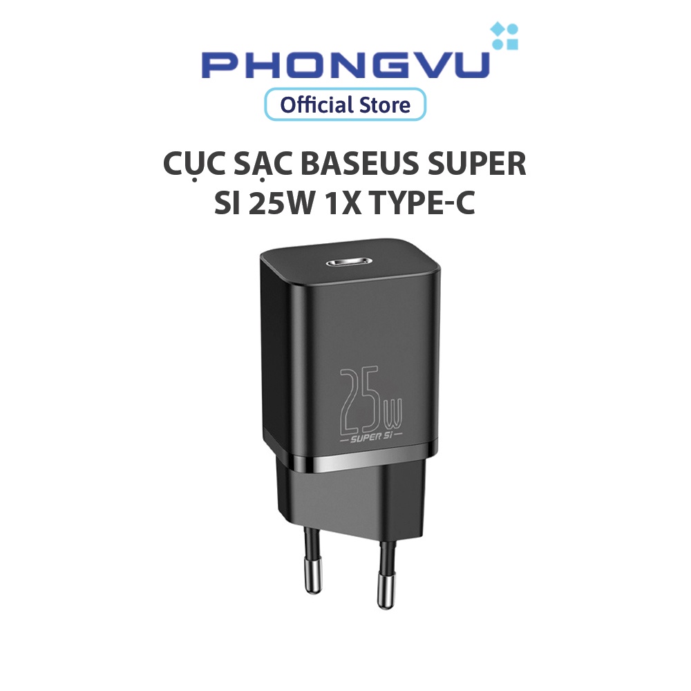 Cục Sạc Baseus Super SI 25W 1x Type-C (Đen) - Bảo hành 12 tháng ...