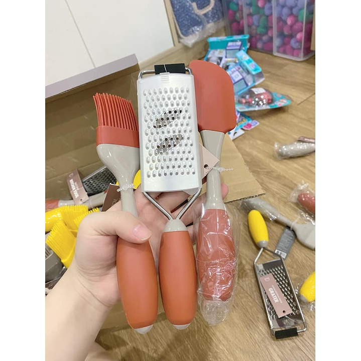 Bộ làm bánh 3 món Lock&Lock- phới vét bộ silicon, cọ quét dầu, dụng cụ ...