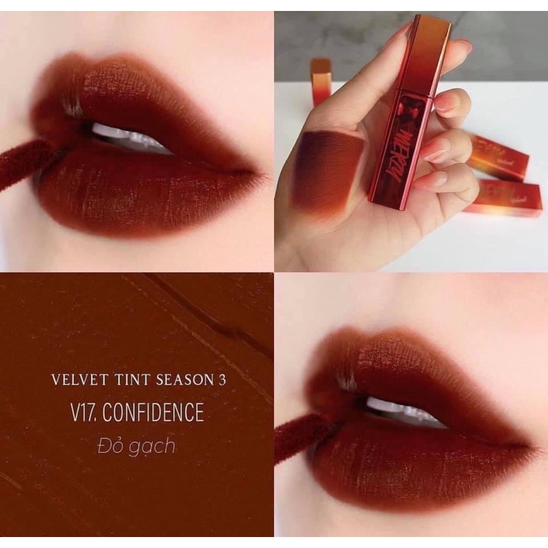 Son Merzy 𝐕𝟏𝟕. 𝐂𝐎𝐍𝐅𝐈𝐃𝐄𝐍𝐂𝐄 Vỏ Đỏ | Shopee Việt Nam