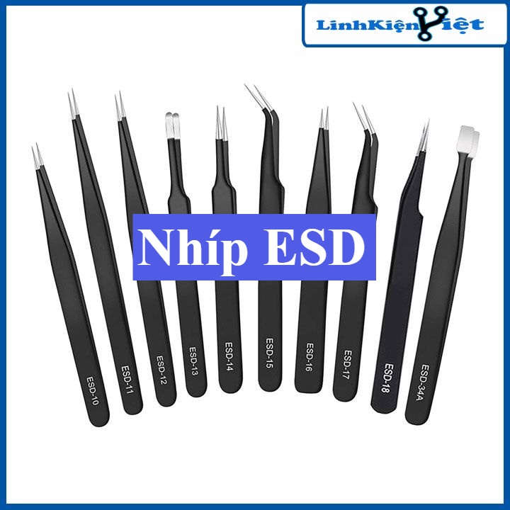 Nhíp kẹp linh kiện điện tử Vetus ESD10-ESD11-ESD12-ESD13-ESD14-ESD15 ...