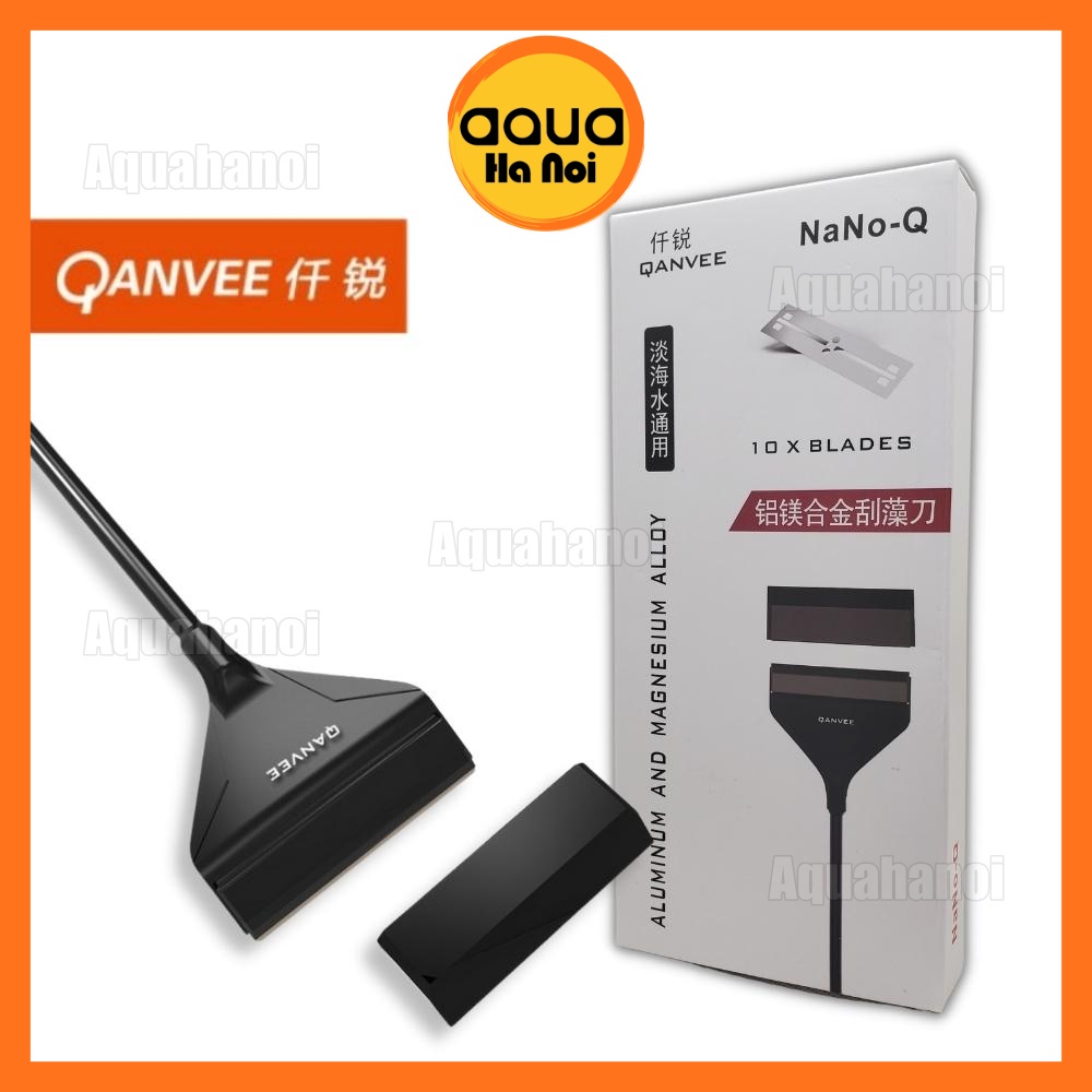 Dao cạo rêu Qanvee NaNo Q hợp kim nhôm - vệ sinh thành hồ cá cảnh thủy sinh | Shopee Việt Nam