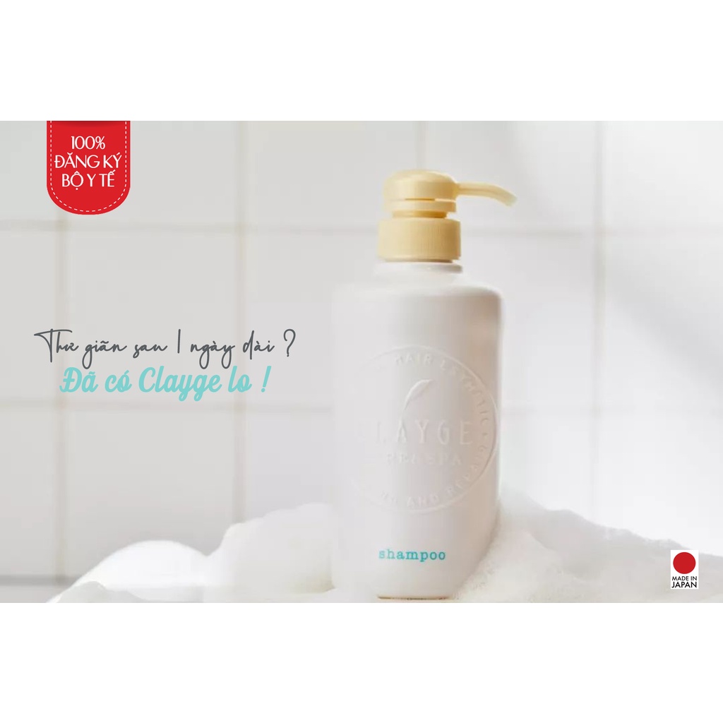 Dầu Gội CLAYGE Shampoo S Nhật Bản, 500ml, Cho Tóc Dầu Nhờn, Chứa Đất Sét Khoáng, Sạch Gàu, Mát ...