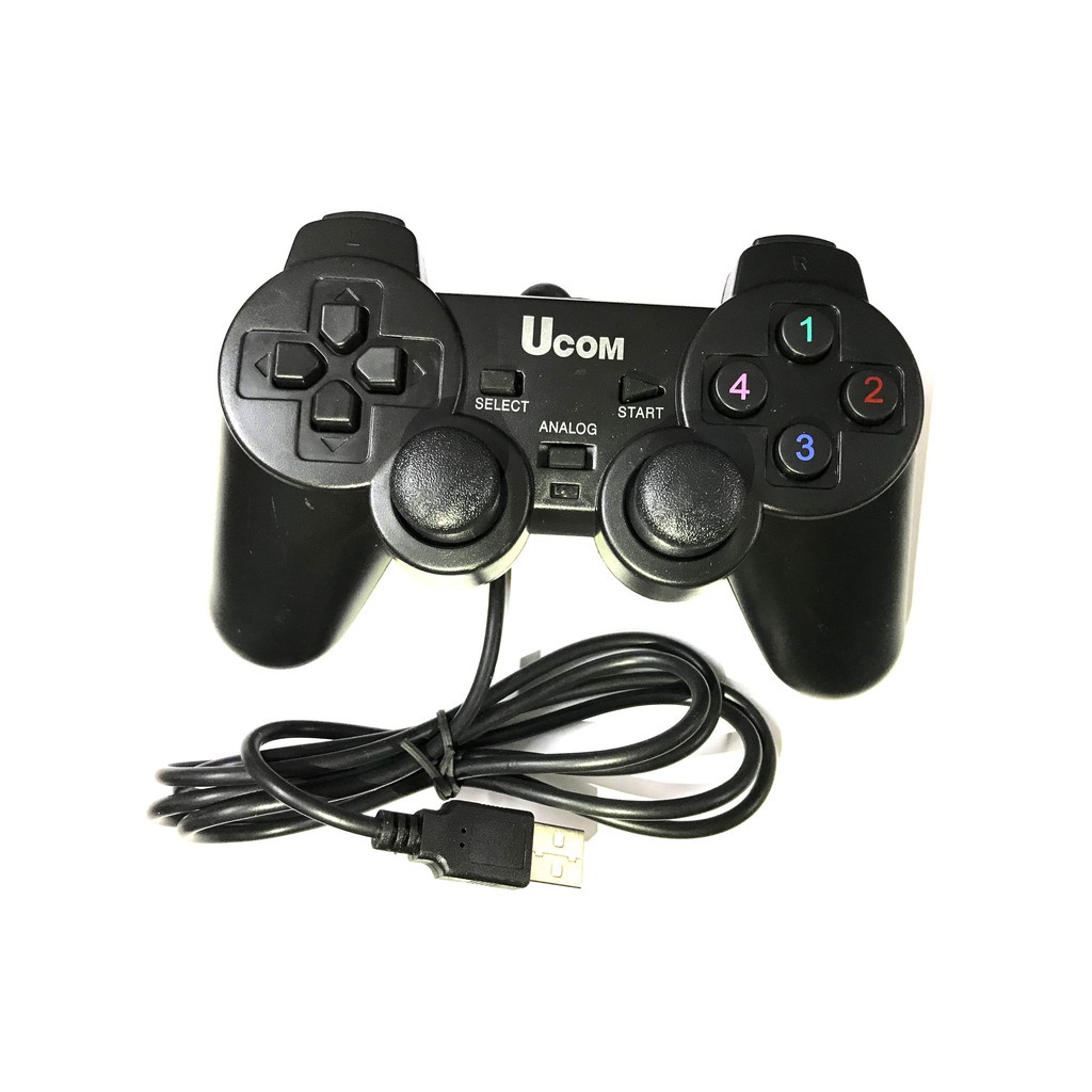 Tay cầm chơi game cho PC, Laptop cổng USB đen (có gạt Analog) | Shopee ...