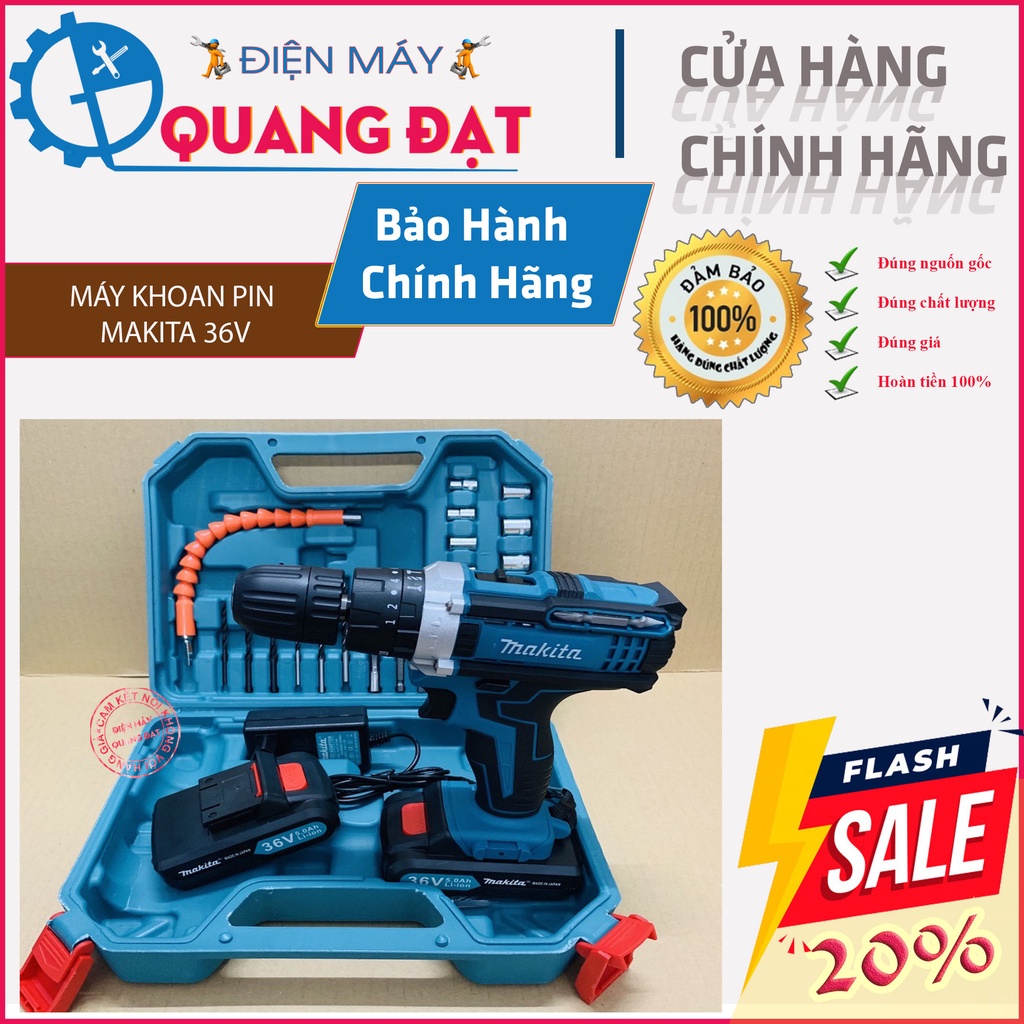 Khoan Pin Makita 36V | DF331D - Bộ 2 Pin | Tặng Kèm Full Phụ Kiện | 3 Chế Độ Khoan | 100 Lõi ...