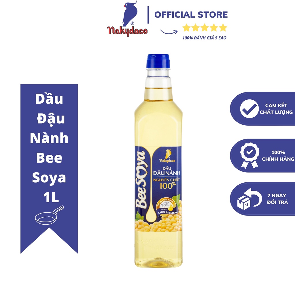 Dầu Đậu Nành Bee Soya Nakydaco 1L– Dầu Ăn Con Két Chính Hãng – Nguyên ...