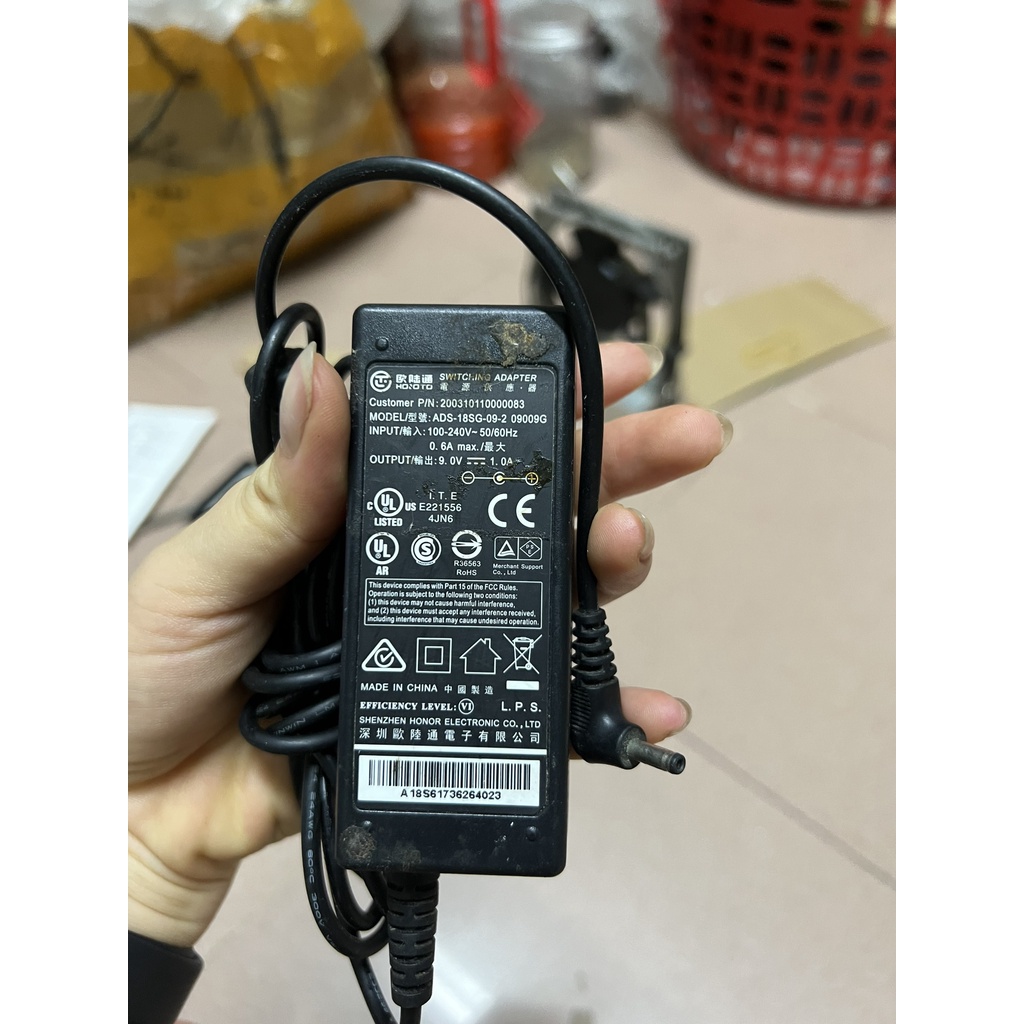 💕CŨ ZIN💕 Adapter nguồn sạc máy Pos huntkey S90 P90 9V 1A 9V 2,5A 9,5V 2.4A 2A 2.5A 250ma PAX S58 ...