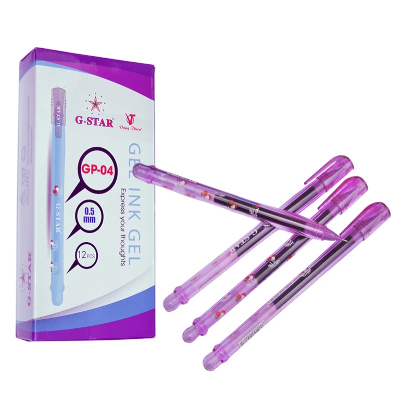 Hộp 12 cây bút viết gel nước Gstar GP-04 / GP04 0.5mm | Shopee Việt Nam