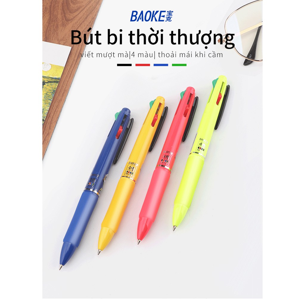 Bút Bi Nhấn Thời Thượng B45 ( 4 Màu ) | Shopee Việt Nam