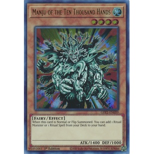 Thẻ bài Yugioh - TCG - Manju of the Ten Thousand Hands / GFP2-EN099 ...