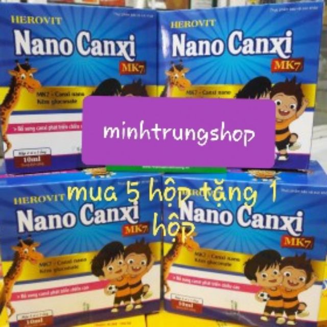 Herovit Nano Canxi Mk7 giúp bổ sung calci cho trẻ em | Shopee Việt Nam