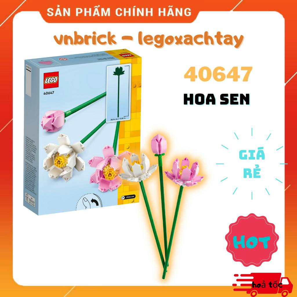 LEGO 40647 Lotus Flowers Hoa Sen | Shopee Việt Nam