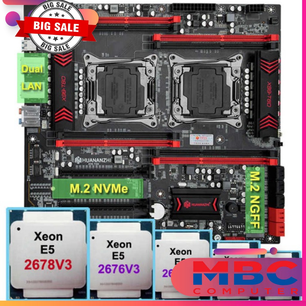 Mainboard HUANANZHI X99 T8D DUAL 2011-3 DDR3 MỚI-BẢO HÀNH 12 THÁNG ...