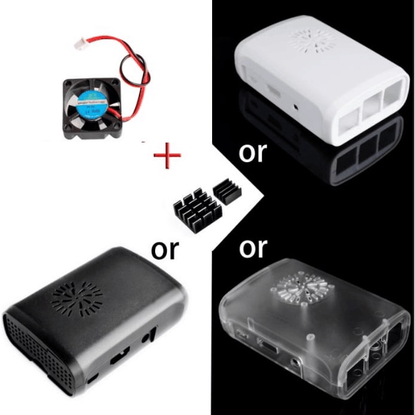 Raspberry Pi 3 3B 3B + Mới!Pi Hộp ABS Với Mô Đun Tản Nhiệt Bằng Nhôm ...