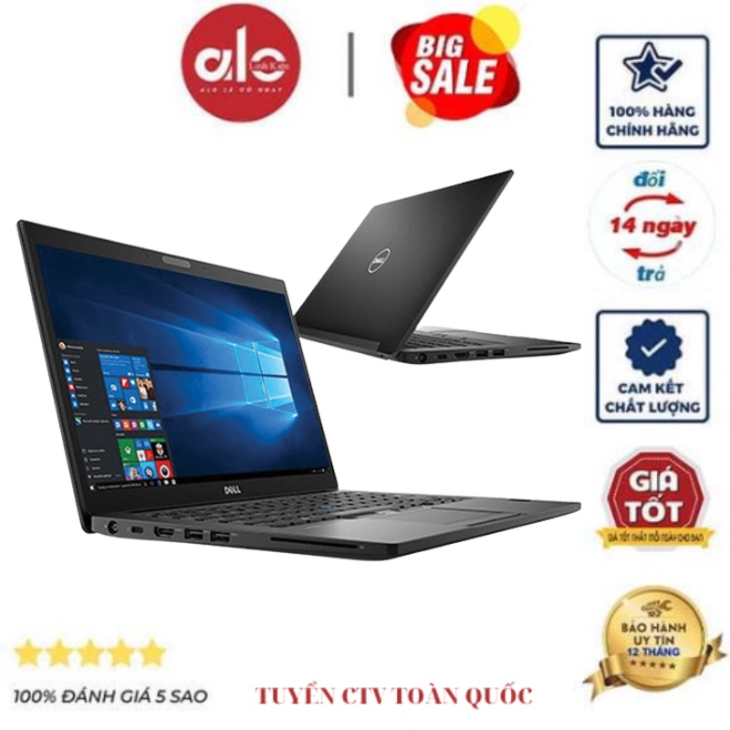 Laptop Dell Latitude 7490, Core i7-8650U, RAM 8GB, SSD 256GB, Intel UHD Graphics 620, Màn hình ...