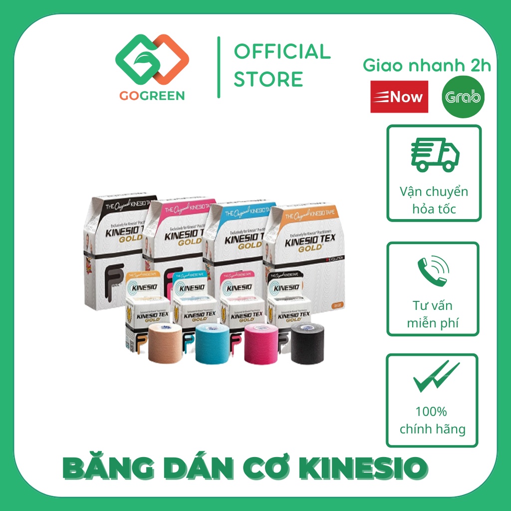 [CHÍNH HÃNG] Băng Keo Thể Thao Kinesio Tex Gold FP 5cm x 5m - Hỗ Trợ Vận Động, Chấn Thương & Hồi ...