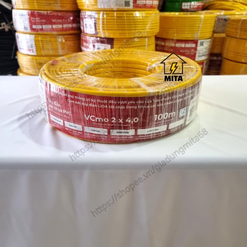 [Bán theo mét] Dây điện đôi mềm LiOA Vcmo 2x2.5, 2x4, 2x6 - MITA ...