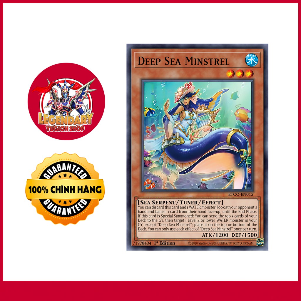 [Thẻ Bài Yugioh Chính Hãng] Deep Sea Minstrel | Shopee Việt Nam