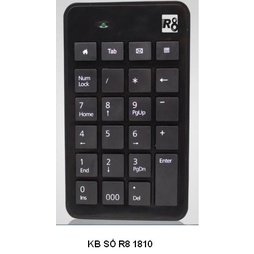 KEYBOARD SỐ R8 1810 (USB) đen | Shopee Việt Nam