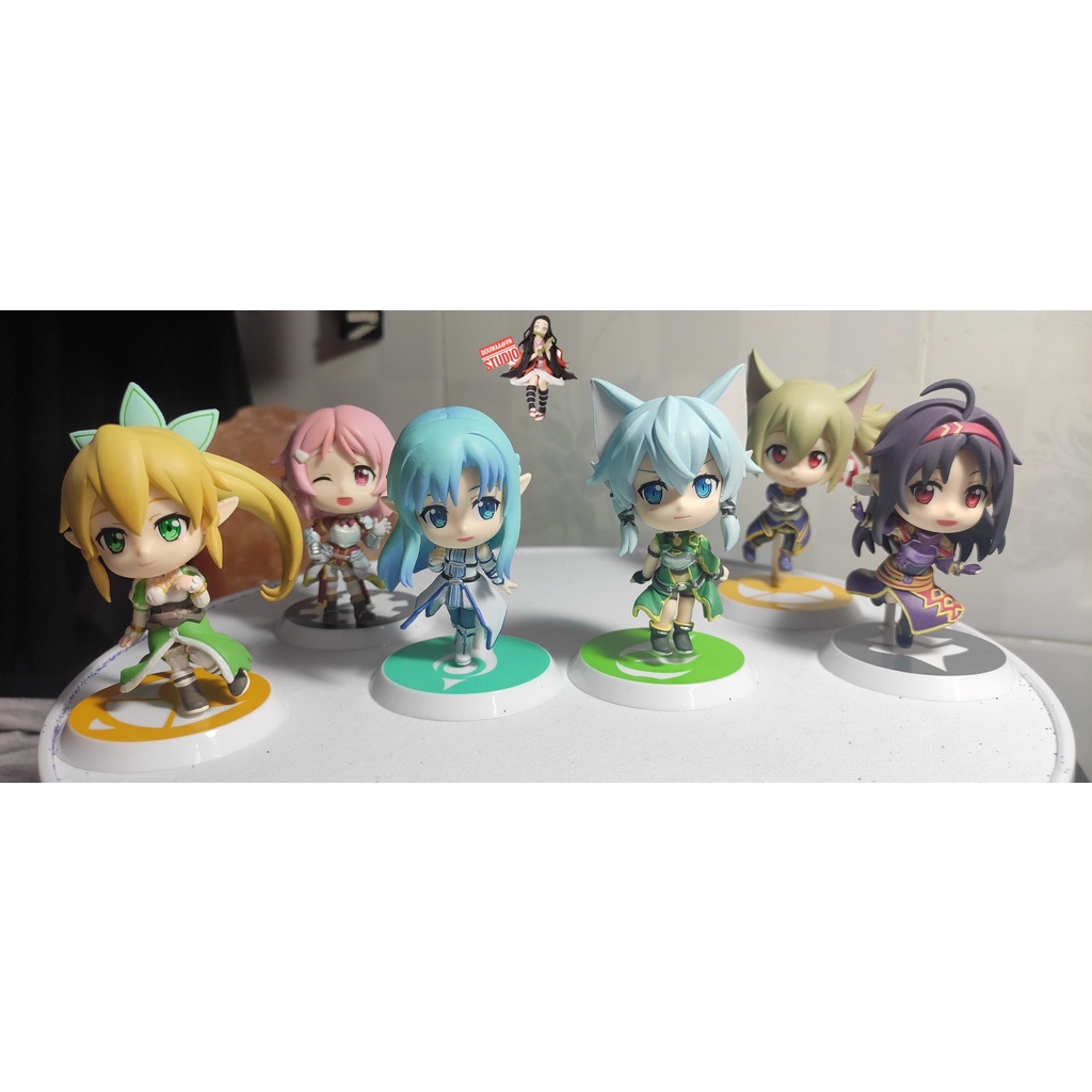 Mô Hình Chính Hãng-Chibi Asuna/Yuuki/Leafa/lisbeth/Silica/Sinon Kyun ...