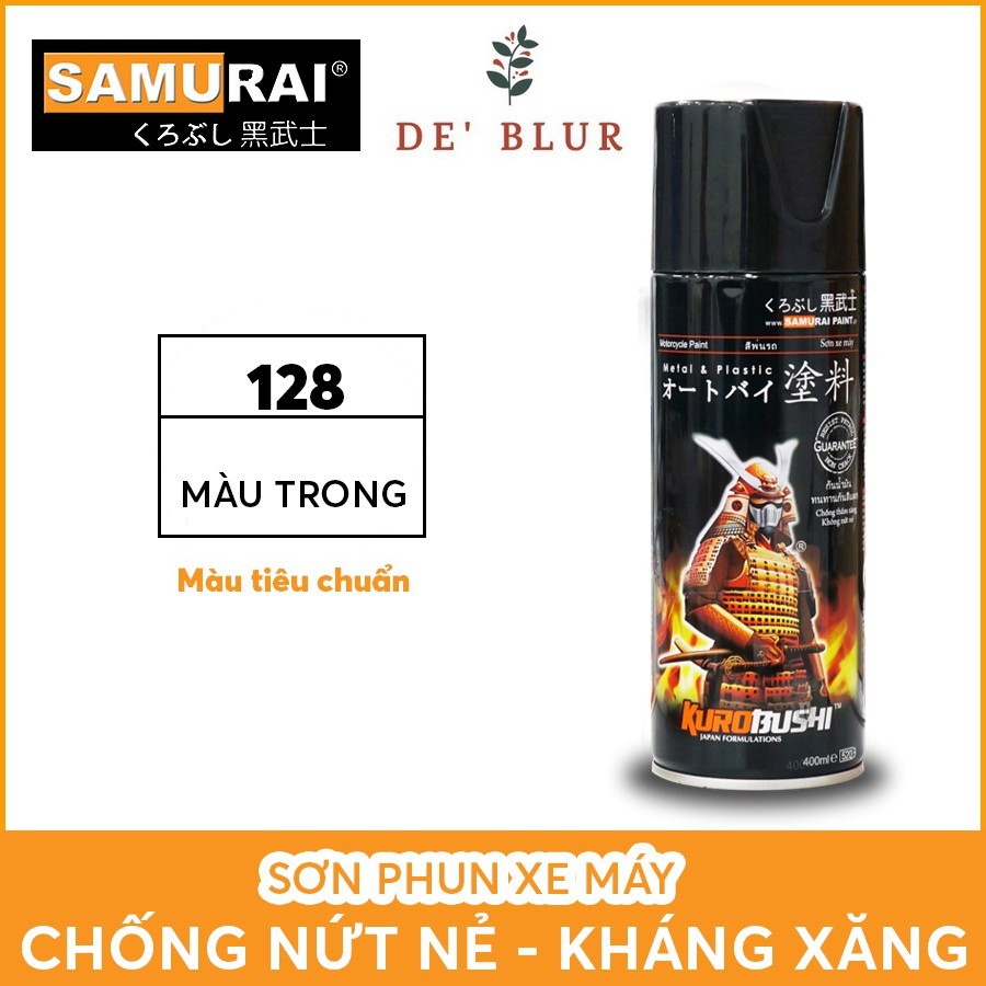 Sơn xịt SAMURAI màu trong 128 và màu trong mờ 128A | Shopee Việt Nam
