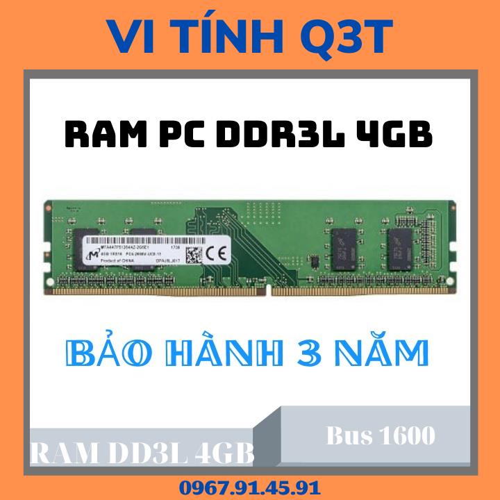 Ram PC DDR3L 4GB, Ram Máy Tính DDR3L 4G. Ram Zin Tháo Máy . Bảo Hành 3 ...