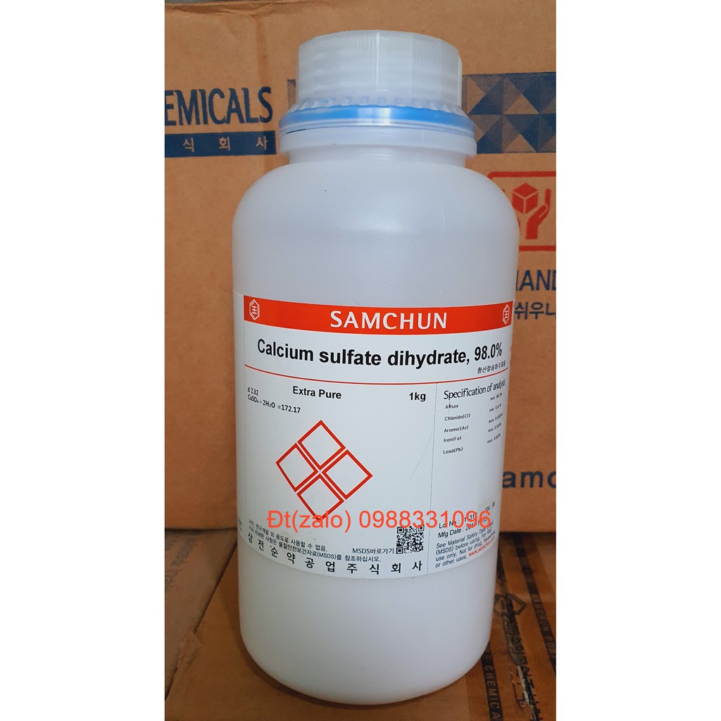 Calcium sulfate dihydrate CaSO4-2H2O Cas 10101-41-4 | Shopee Việt Nam