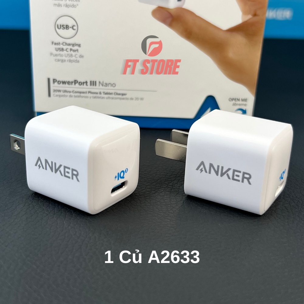 [GIAO HỎA TỐC] Củ Sạc Nhanh Anker PowerPort III Nano 20W-A2633 BH 18TH ...