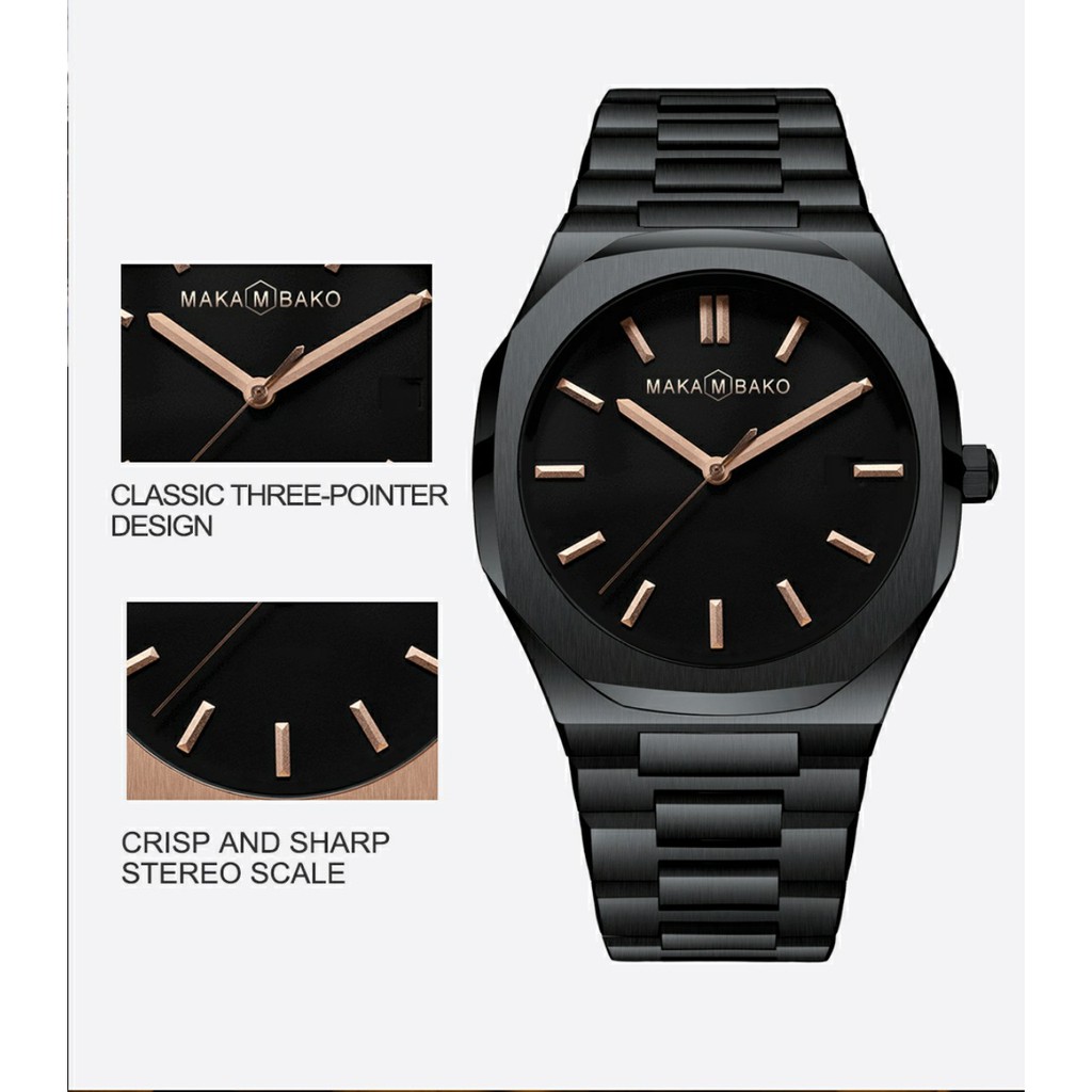 Đồng Hồ nam chính hãng MAKA BAKO |MAK0001 BAKO Mặt 40mm Chống Nước 3ATM ...
