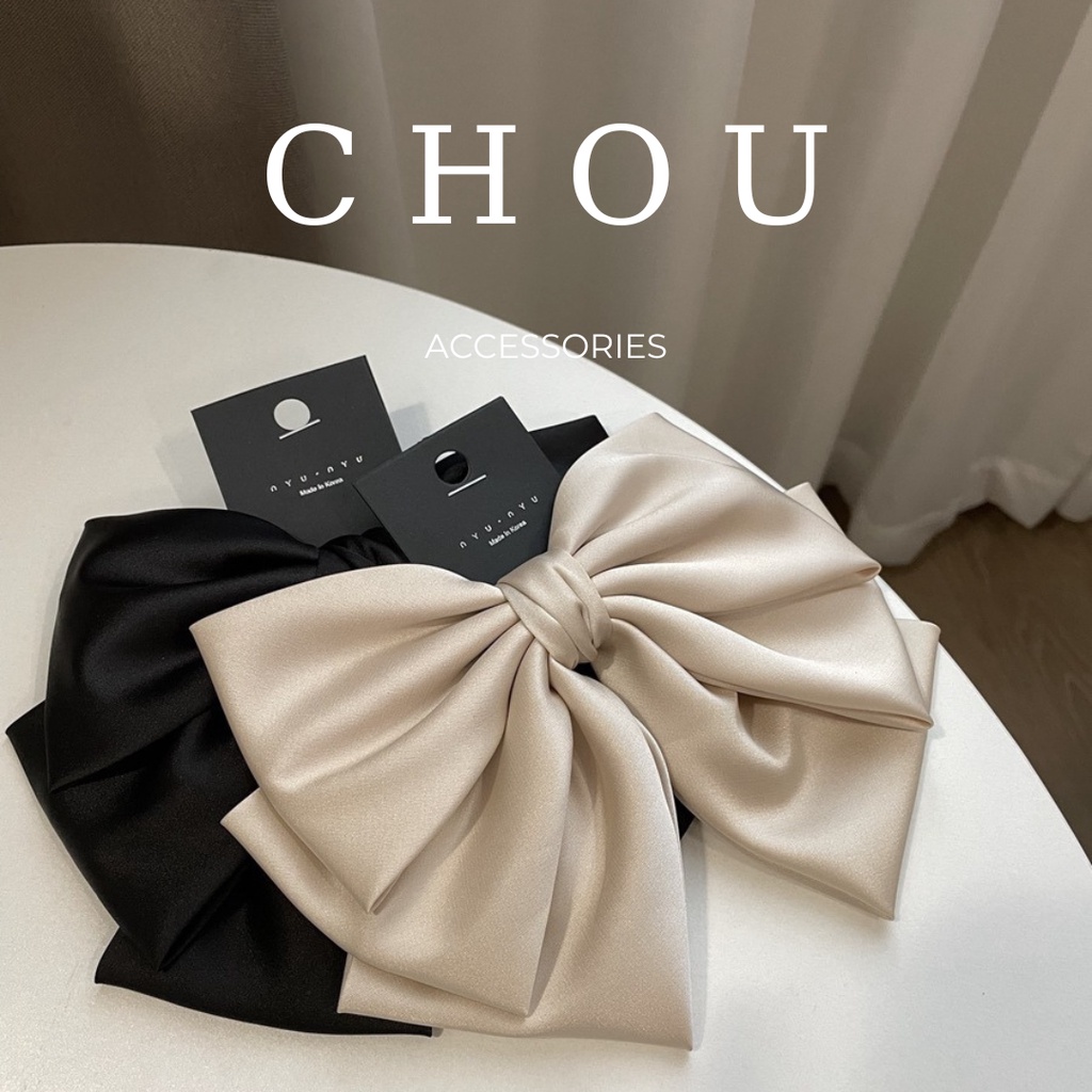 Kẹp Tóc Nơ To 3 Lớp Hàn Quốc | CHOU ACCESSORIES | | Shopee Việt Nam