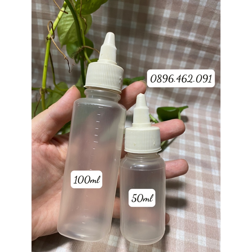 Chai nhựa nhỏ giọt 50ml/100ml NÚT NHỌN NHỎ GIỌT MỀM DẺO | Shopee Việt Nam