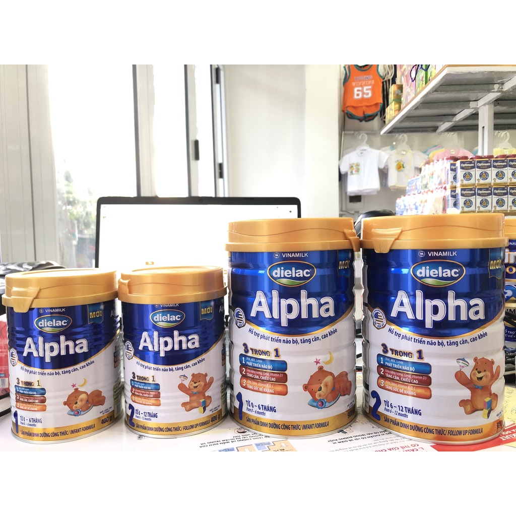 VINAMILK Sữa bột Dielac Alpha 1,2: 400g-900g | Shopee Việt Nam