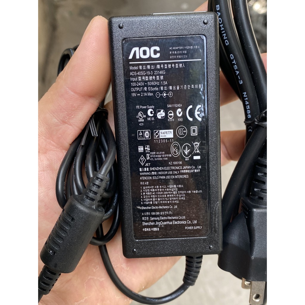 Adapter nguồn màn hình AOC 19V chính hãng | Shopee Việt Nam