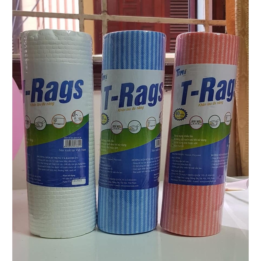 Cuộn 40 miếng Khăn Lau Đa Năng Siêu Thấm Nước mầu trắng Timi (dùng làm ...