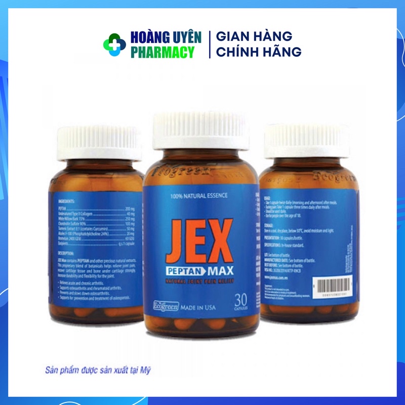 [Tích điểm chính hãng] Jex Max - Hộp 30 viên giúp tái tạo sụn khớp ...