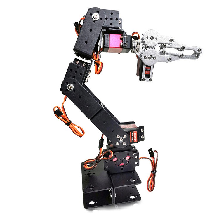 6 Cánh tay robot xoay ba chiều tự do (Trọn bộ khung không bao gồm bánh ...