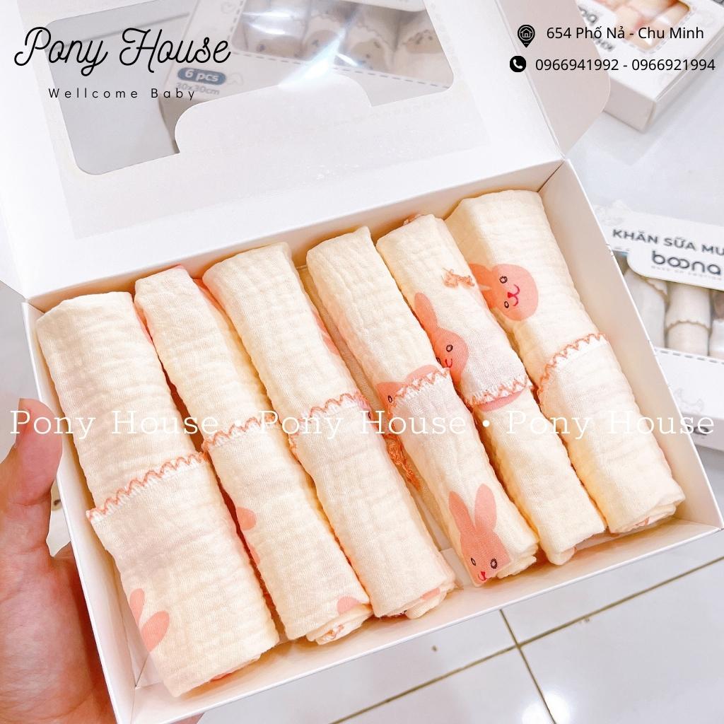 Khăn Sữa Boona - Set 6 Khăn Xô Muslin Siêu Mềm, Mịn Rửa Mặt, Tắm Cho Bé Sơ Sinh | Shopee Việt Nam