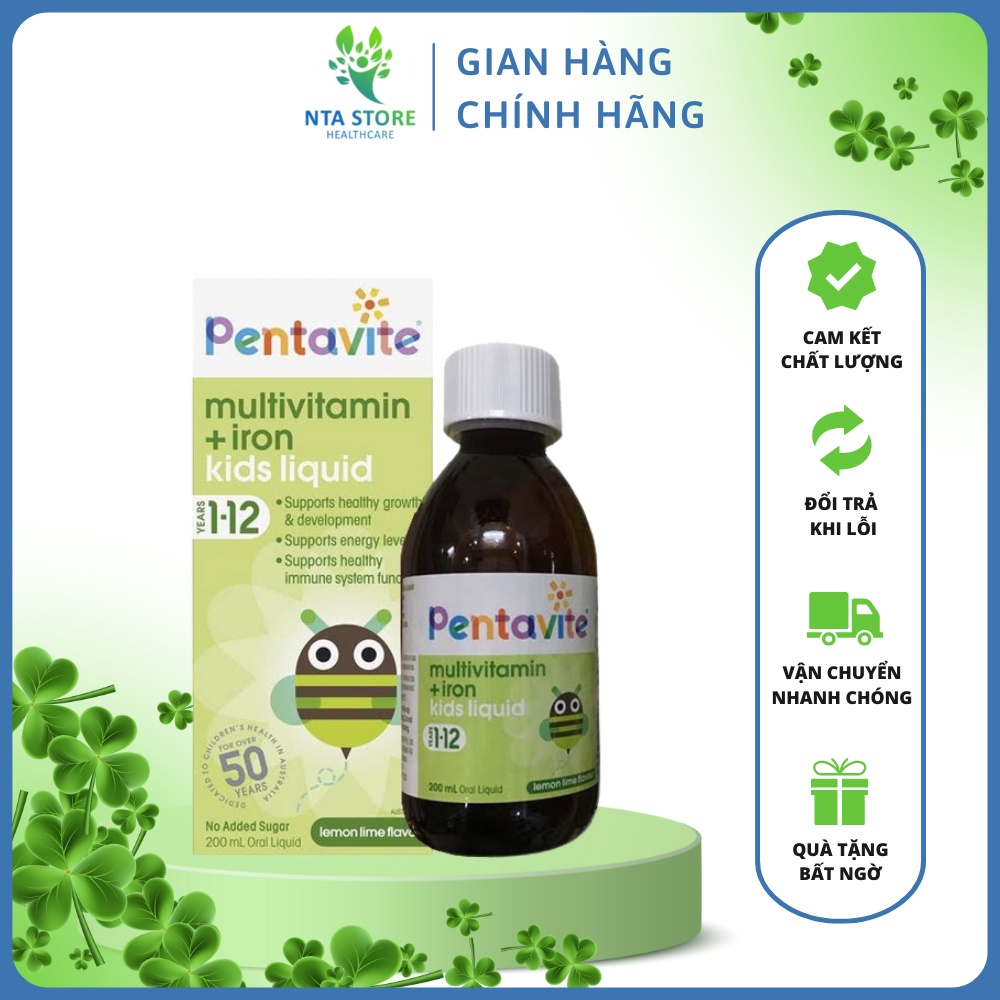 Siro Vitamin Tổng Hợp Pentavite Úc Cho Bé Penta-vite Từ 1-12 Tuổi (Úc ...