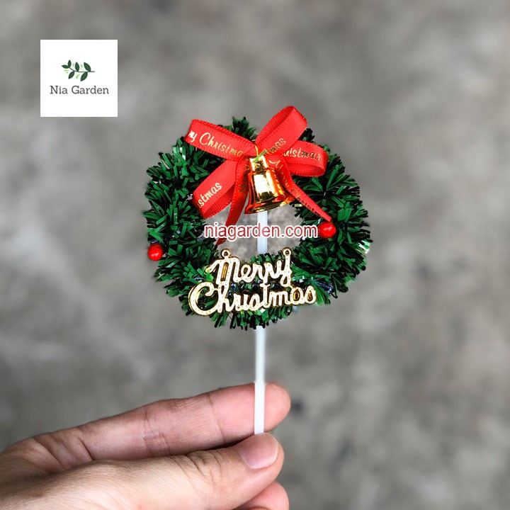 Đồ trang trí tiểu cảnh chậu cây mô hình mini decor giáng sinh noel ...