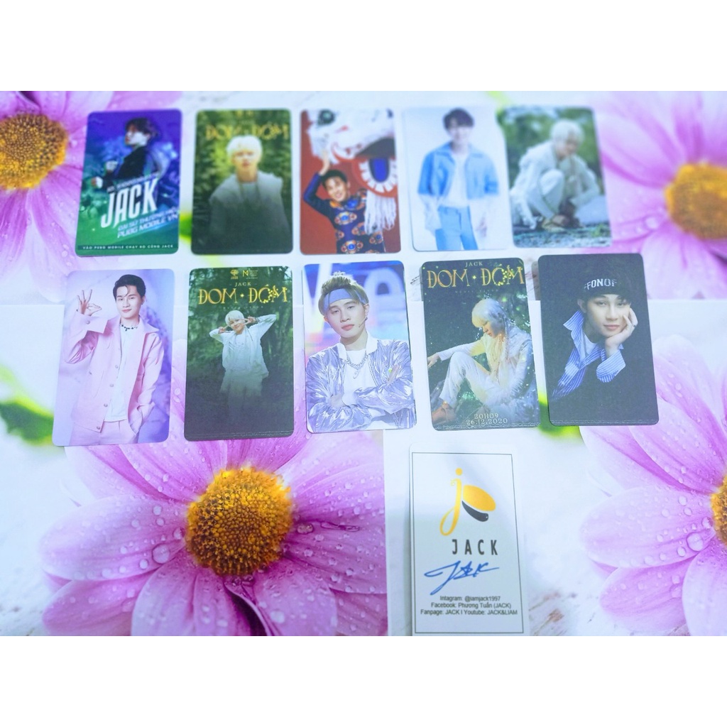 sét 10 hình card bo góc JACK J97 in 2 mặt khổ 6x10cm | Shopee Việt Nam