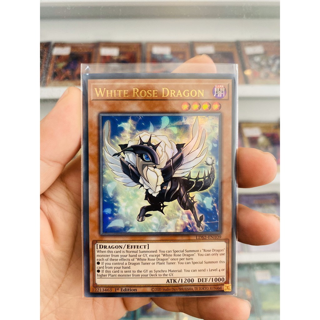 Thẻ Bài YugiOh! Mã LDS2-EN109 - White Rose Dragon - Ultra Rare - 1st ...